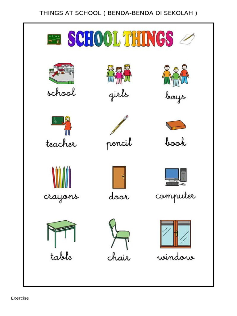 Things at School | PDF
