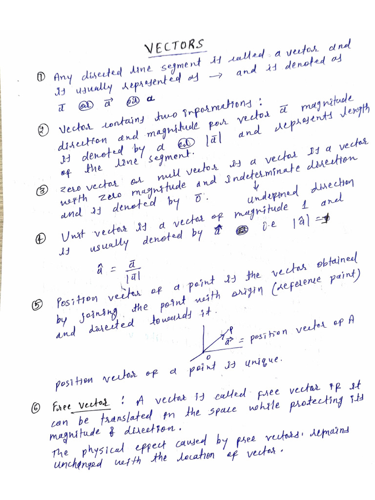 Vector Algebra | PDF