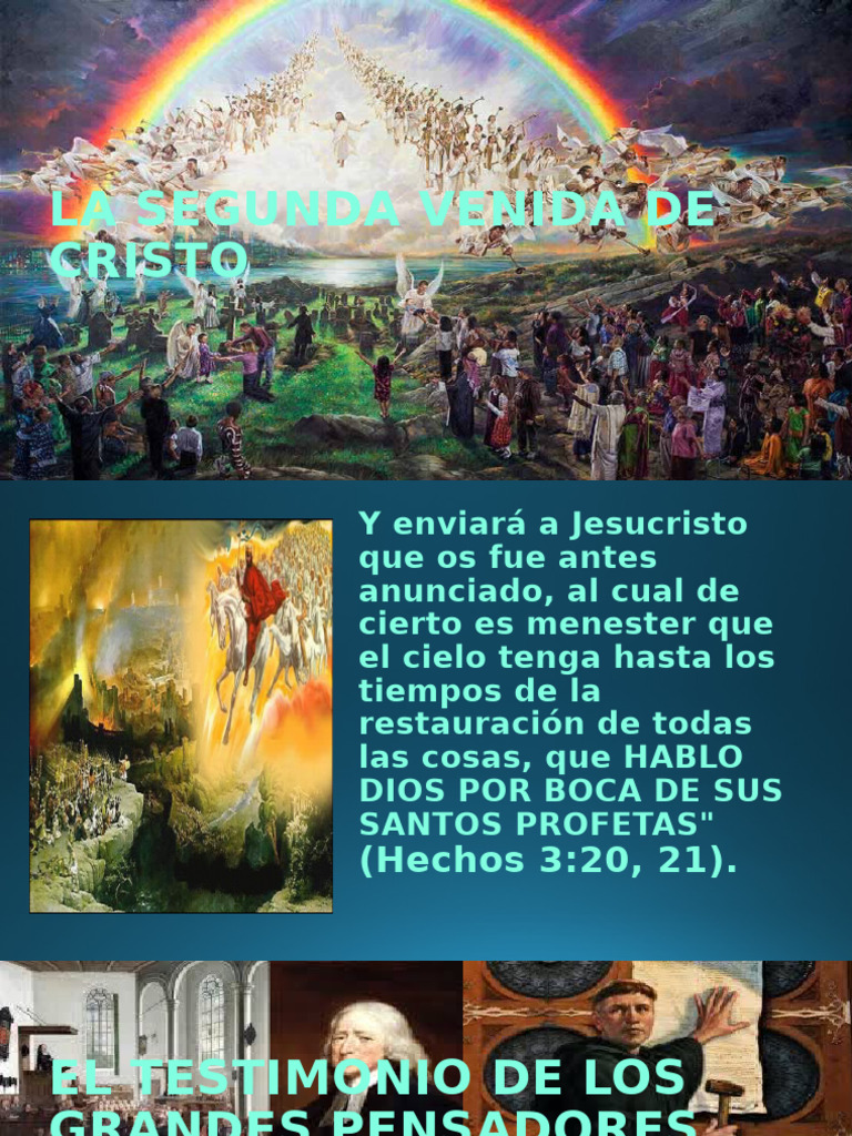 Tema 5. La Segunda Venida de Cristo | PDF | Cristo (título) | Segundo ...