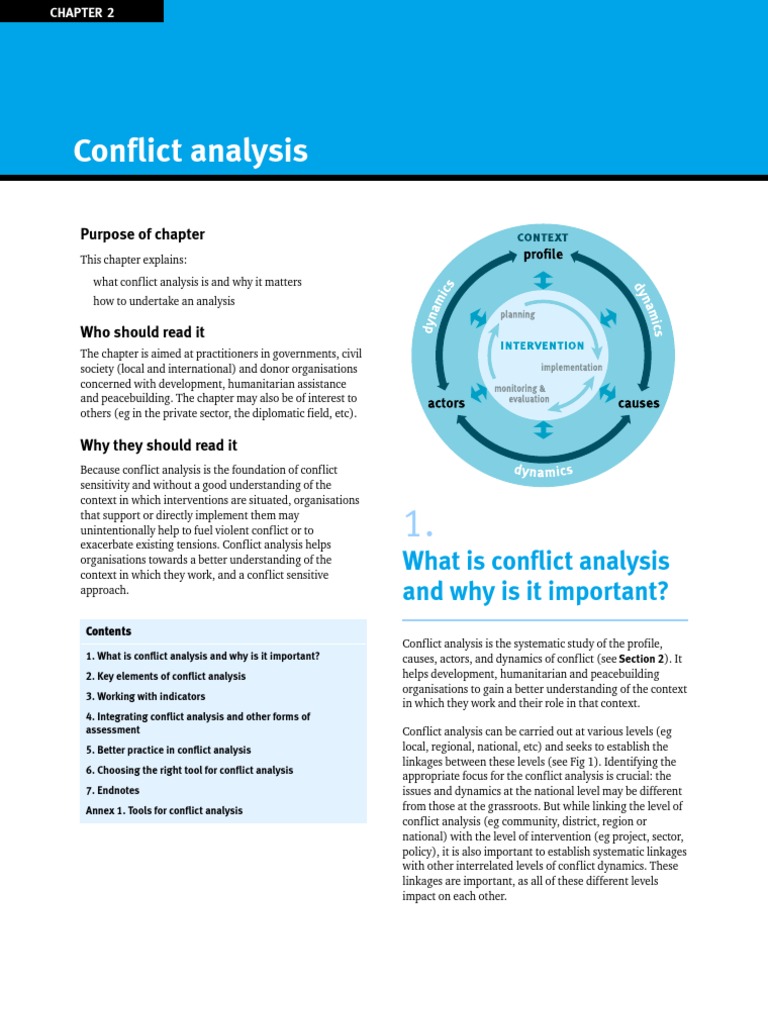 Understanding Conflict Analysis Tools | PDF | Peacebuilding | Peace