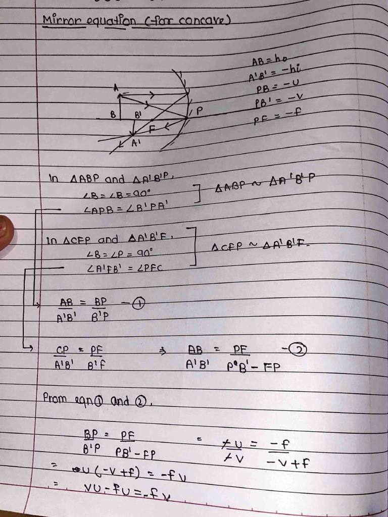 Ray Optics Derivation | PDF
