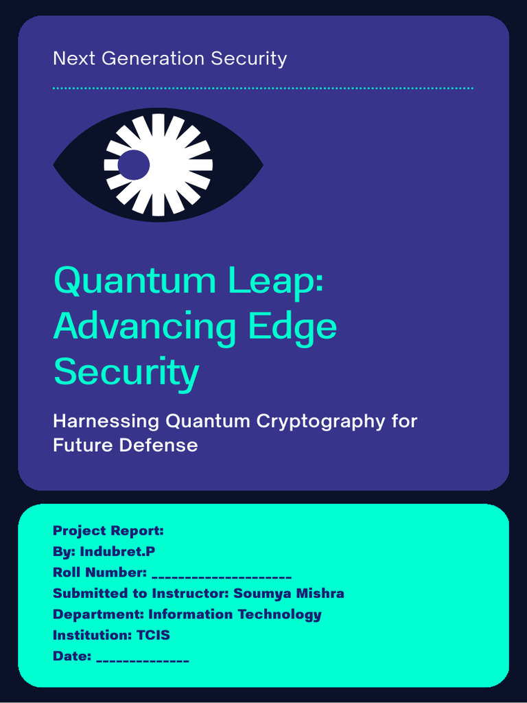 Poster - Quantum Leap Advancing Edge Security | PDF