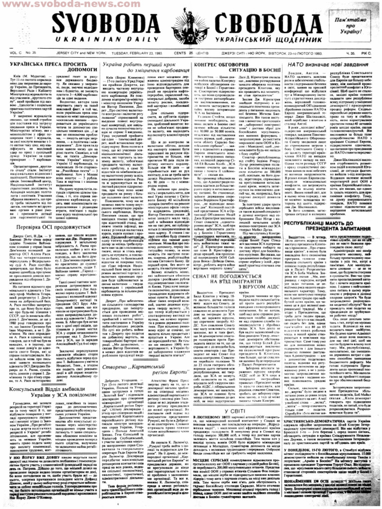 Svoboda-1993-035 (The Ukrainian Diaspora) | PDF