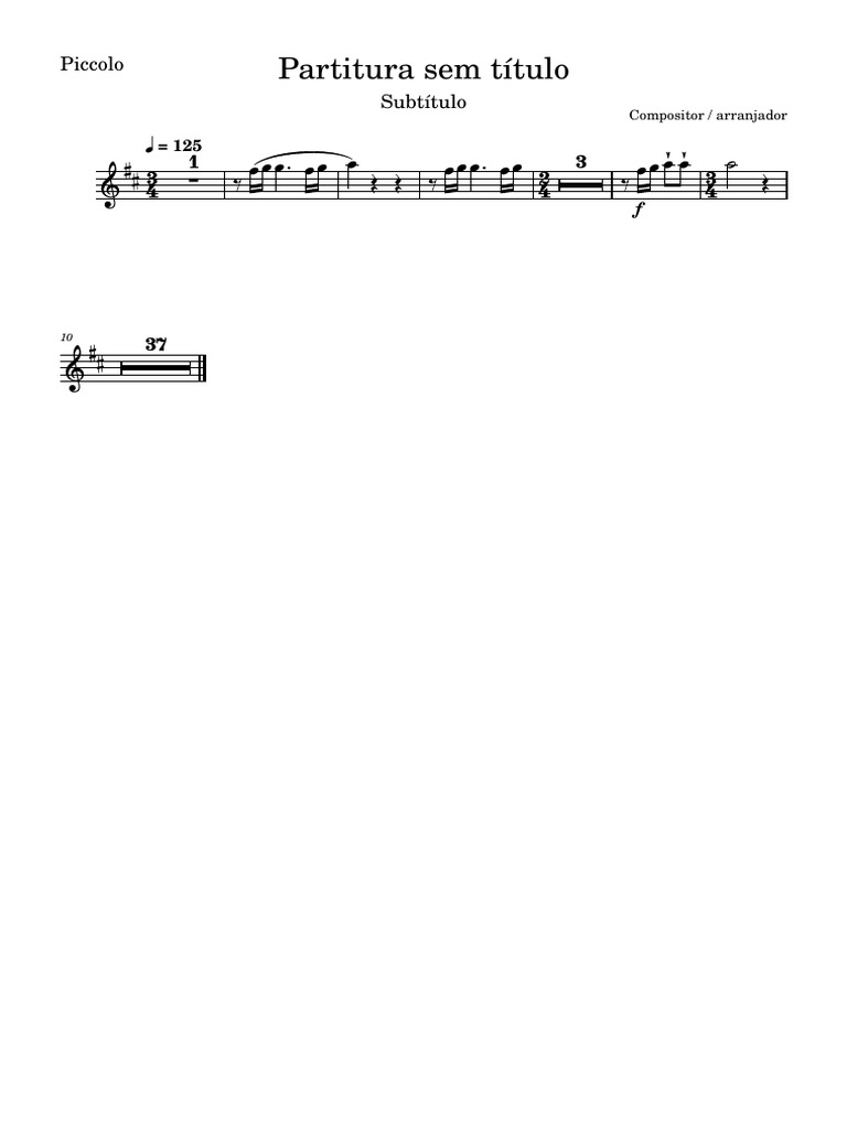 Oratorio de Natal Bach - Joy To The Wolrd-Piccolo | PDF