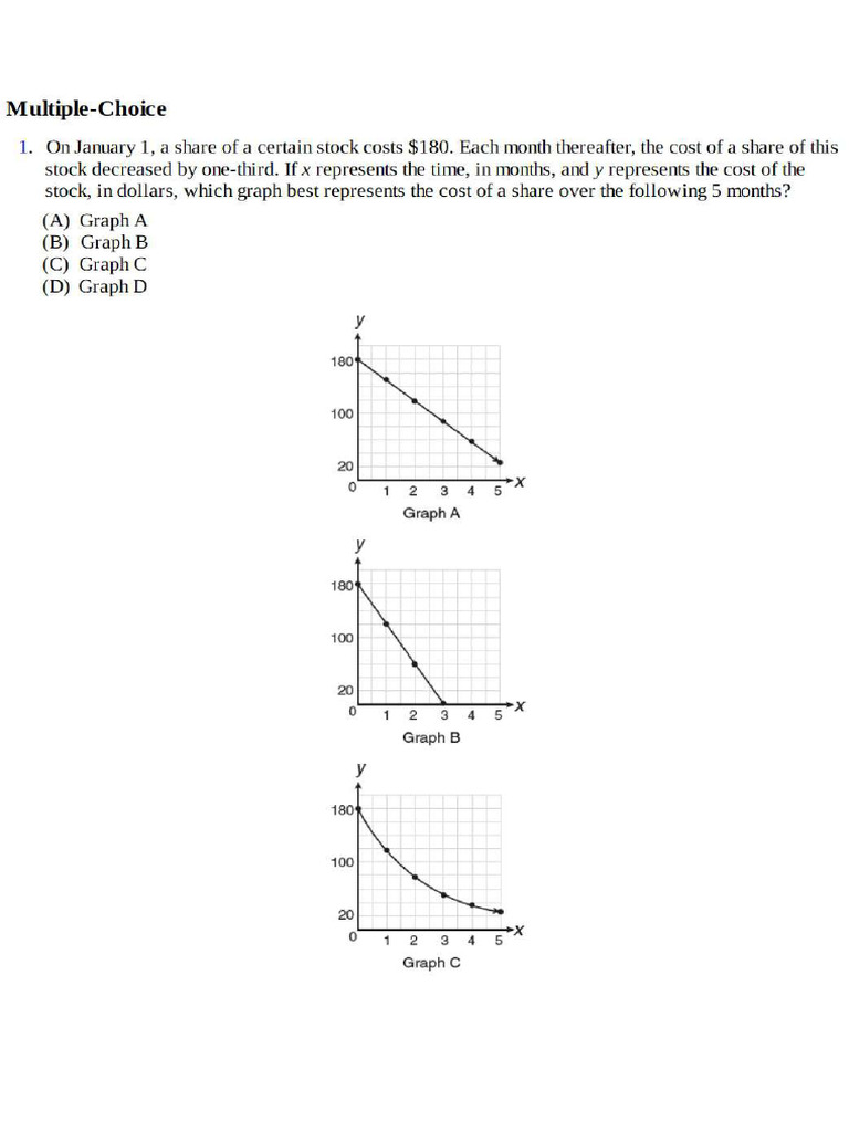 Linear and Exponential Model Function 2 | PDF