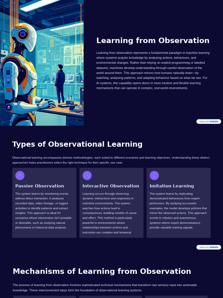 Learning From Observation | PDF | Learning | Artificial Intelligence