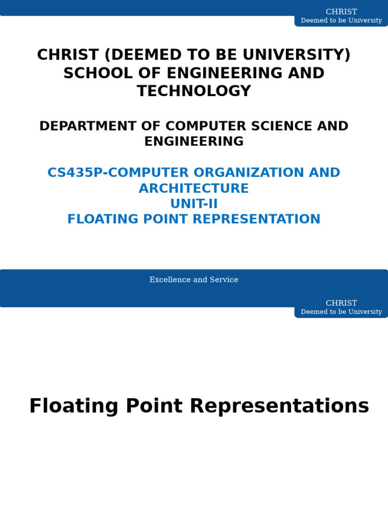Floating Point Representation | PDF | Computer Science | Numbers
