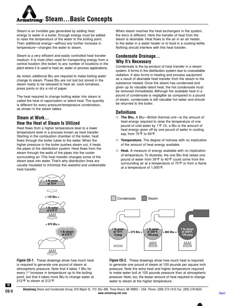 Steam Basics Armstrong | PDF | Technology & Engineering
