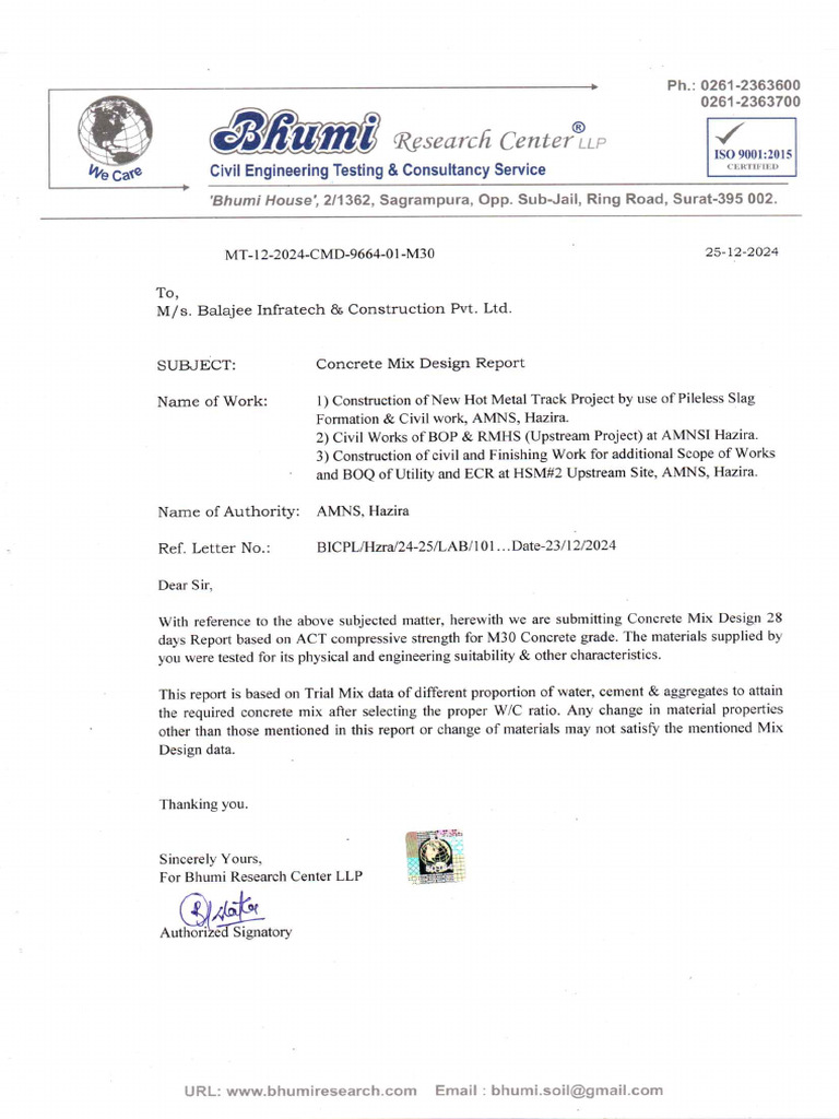 M30 RCC Mix Design Latest20250125 - 15124076 | PDF