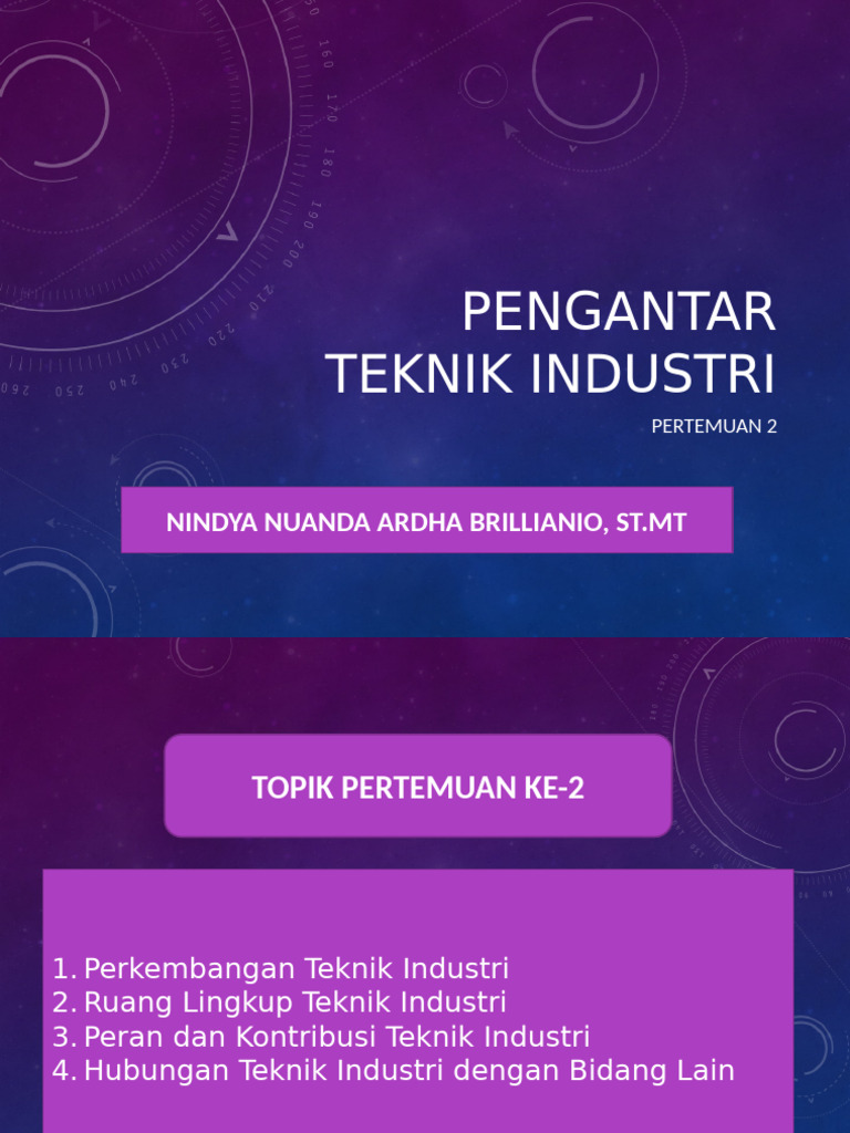 Sejarah Dan Perkembangan Teknik Industri PT | PDF