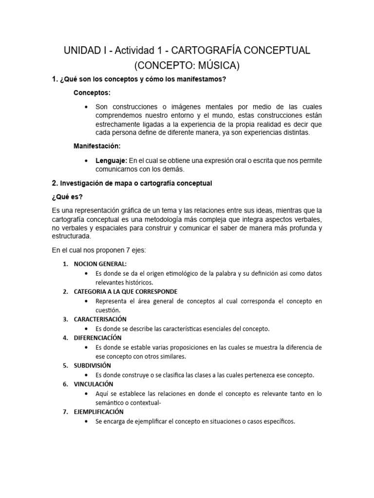 Unidad I Coceptos Musica Diana Mapa | PDF | Teneduría de libros | Contabilidad