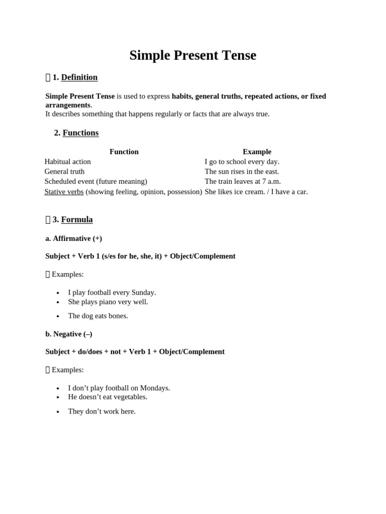 Siswa Materi Simple Present Tense | PDF | Verb | Grammatical Tense