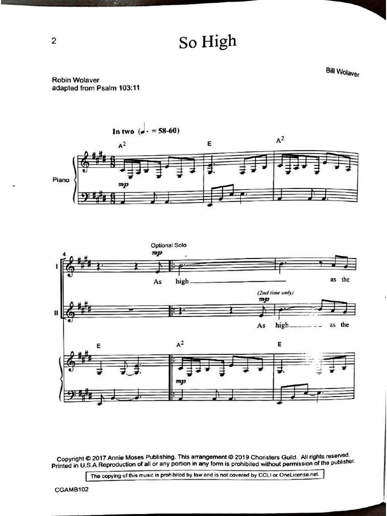 So High | PDF