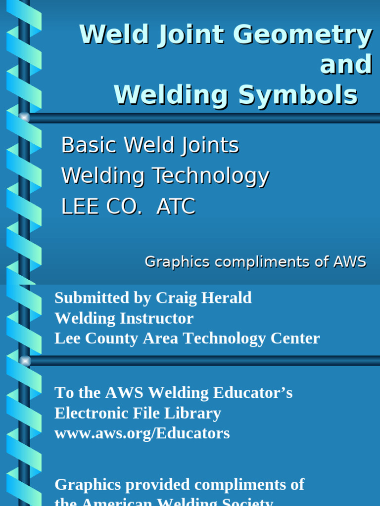 Basic Weld Joint Geometry and Symbols | PDF