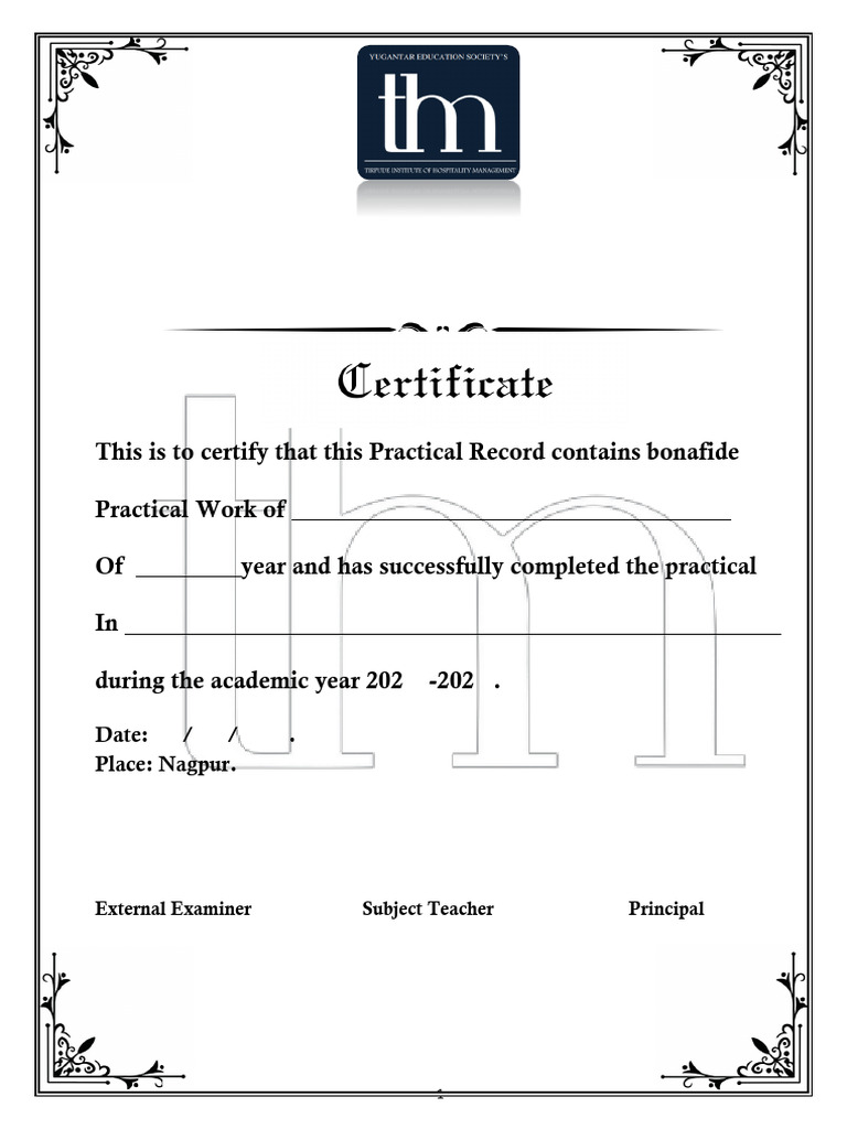 Certificate | PDF