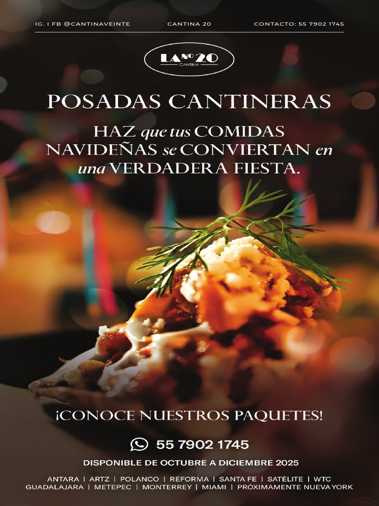 Cantina20 Menu Posadas r09 | PDF | Postres | ensalada