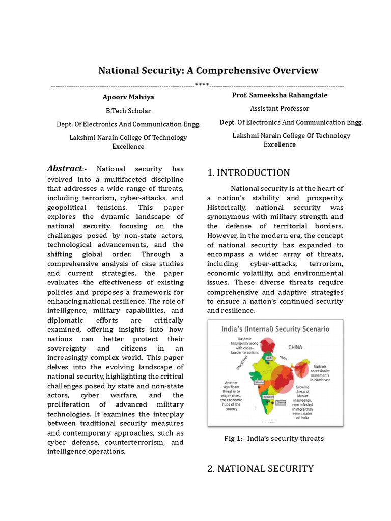 Evolving National Security Challenges | PDF | National Security | Security