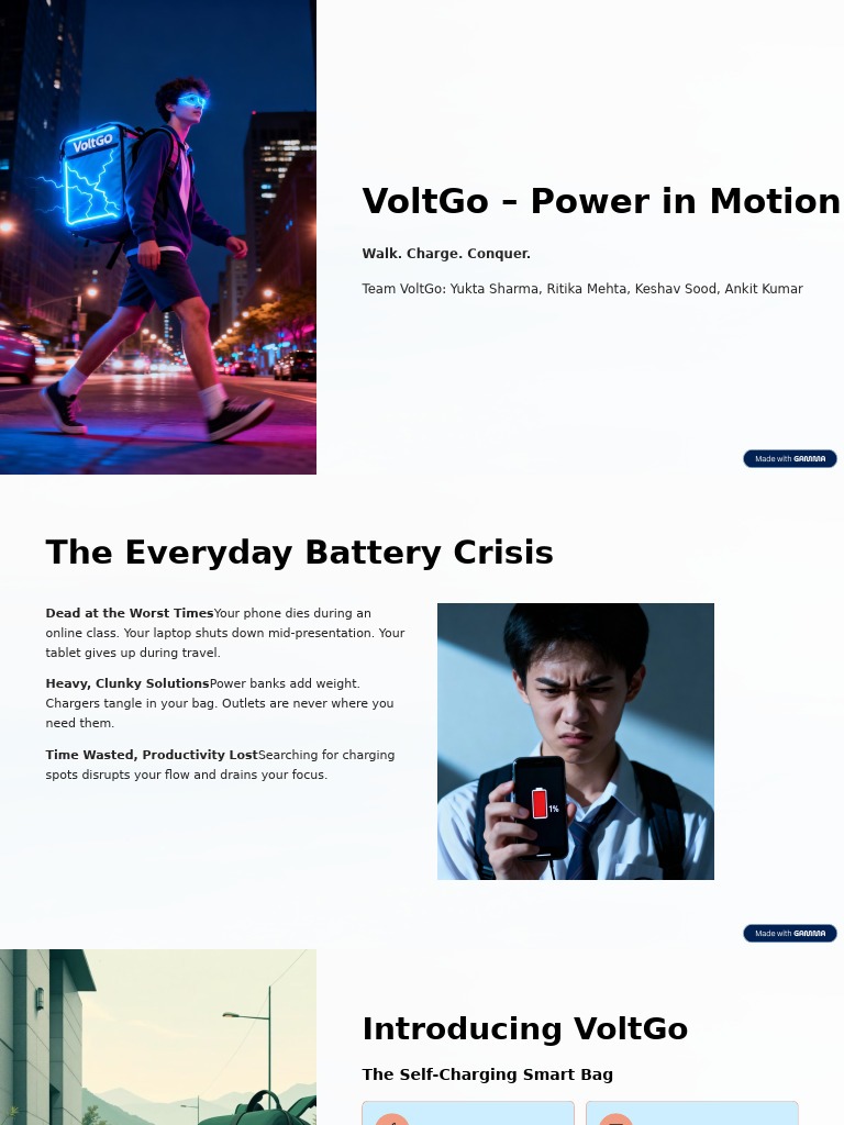 VoltGo Power in Motion | PDF | Solar Power | Climate Change Mitigation