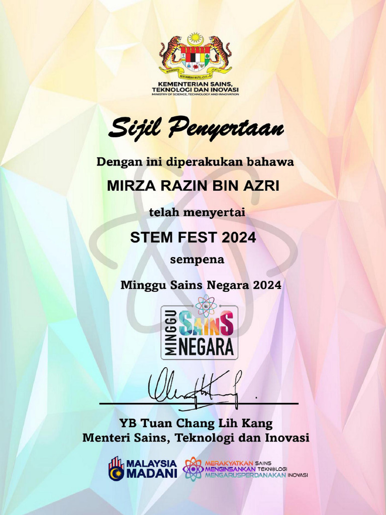 46 Mirza Razin Bin Azri | PDF