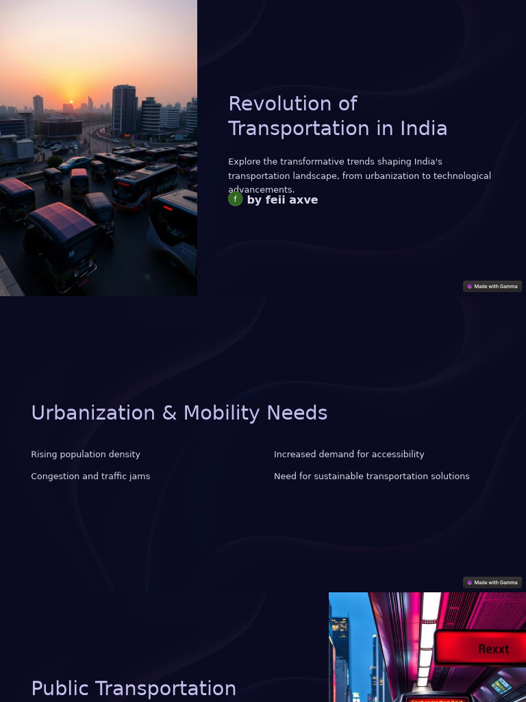 Revolution of Transportation in India | PDF