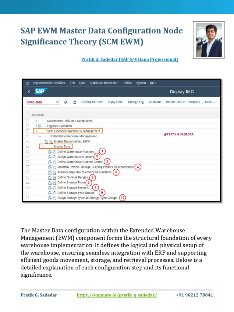 EWM Master Data Configuration Guide | PDF | Warehouse | Logistics
