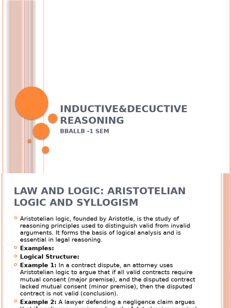 Inductive&decuctive Reasoning | PDF | Deductive Reasoning | Logic