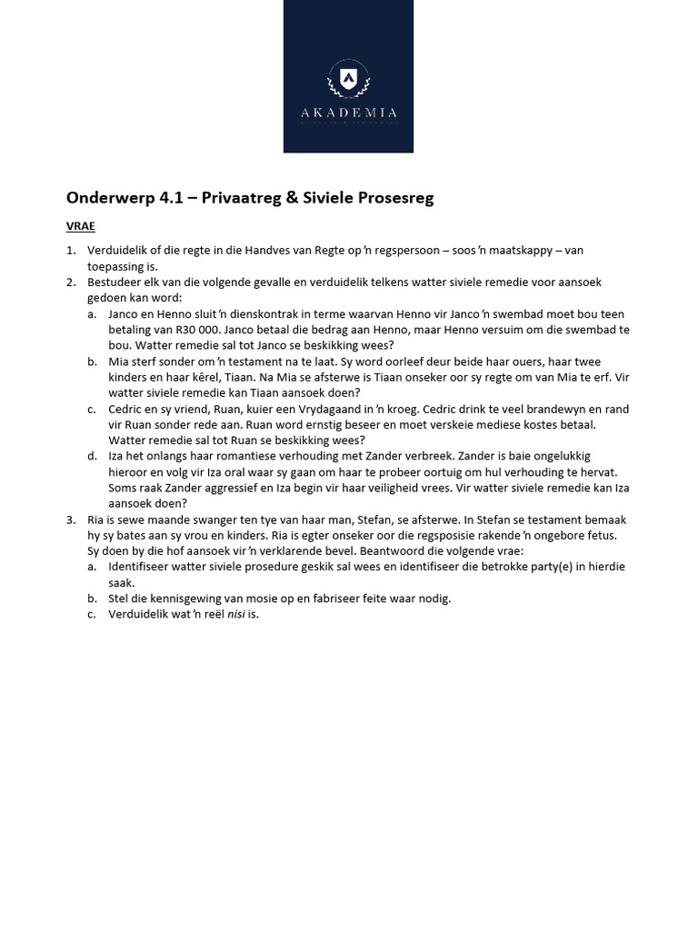 Onderwerp 4.1 Oefenvraag | PDF