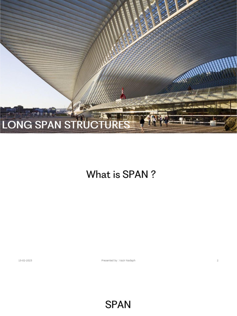 Long-Span Structures Overview | PDF | Truss | Building Engineering