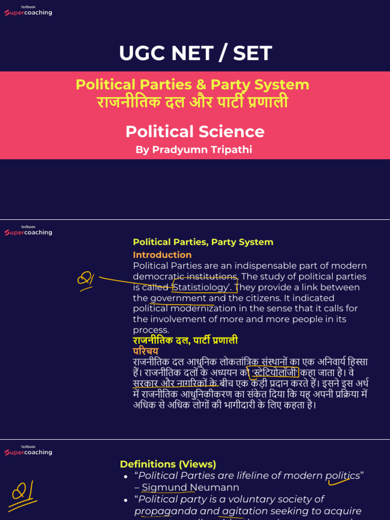 Political Parties & Party System | PDF