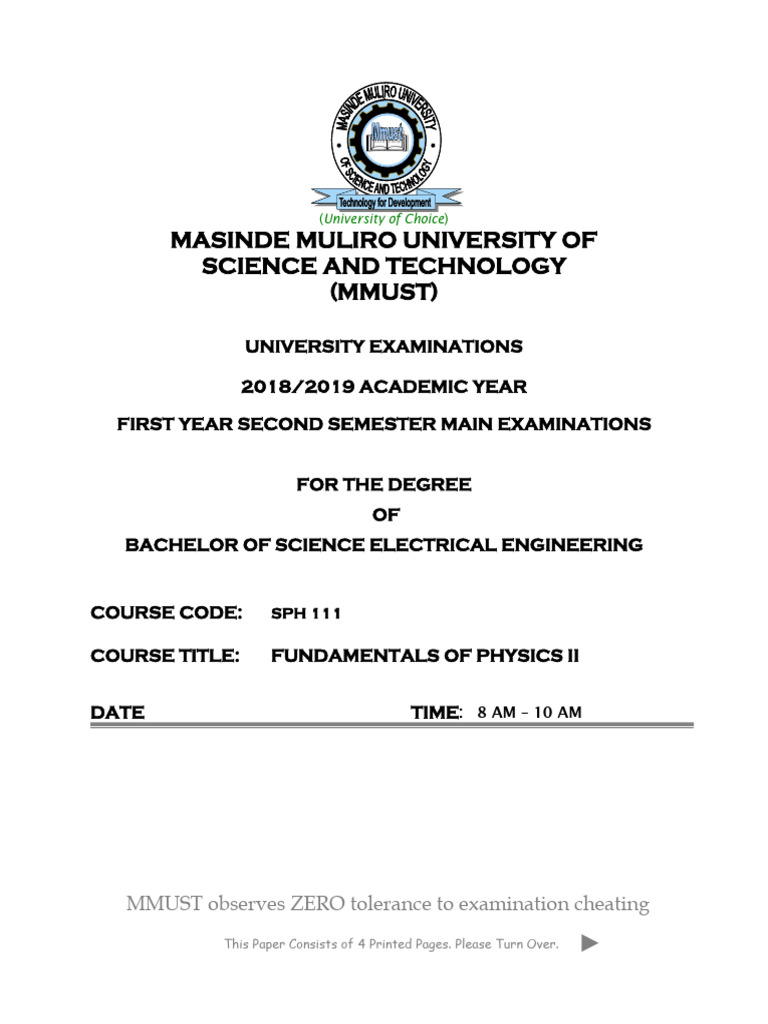 Merged SEM II 2018-2019 - 114916 | PDF | Rectifier | Electron
