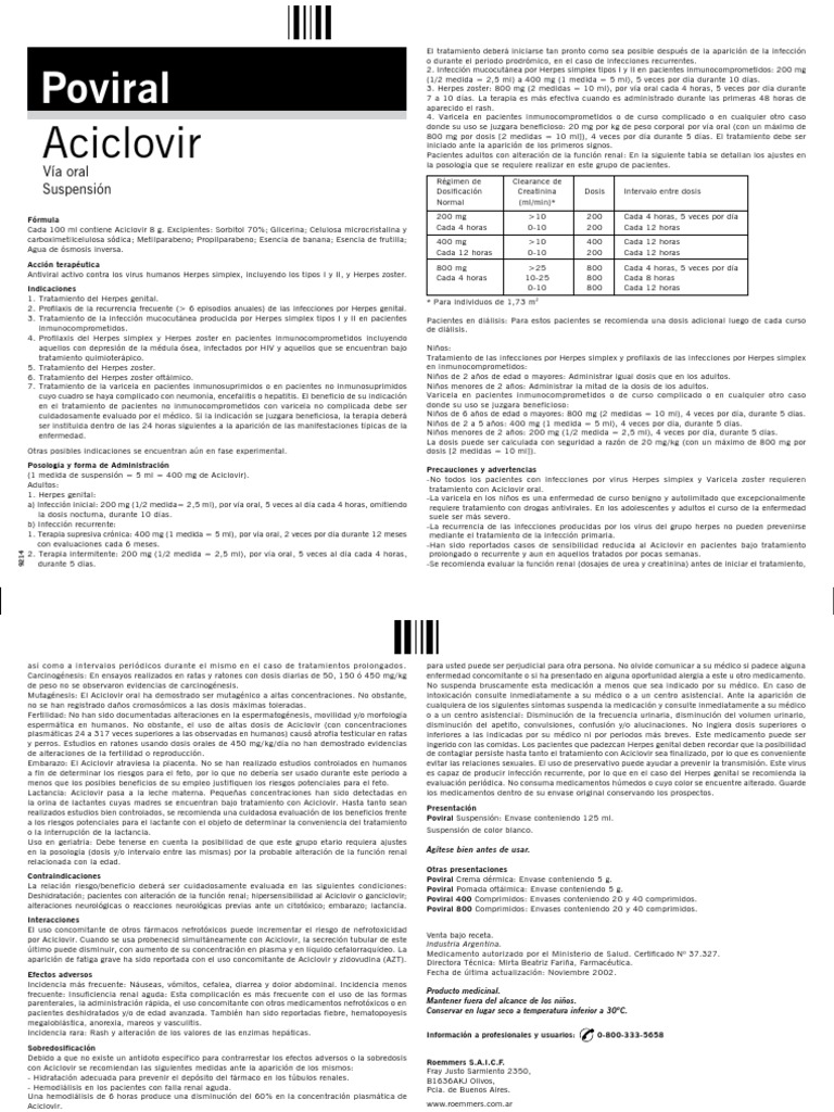 Poviral 9214 | PDF | Herpes Simple | Enfermedades y trastornos