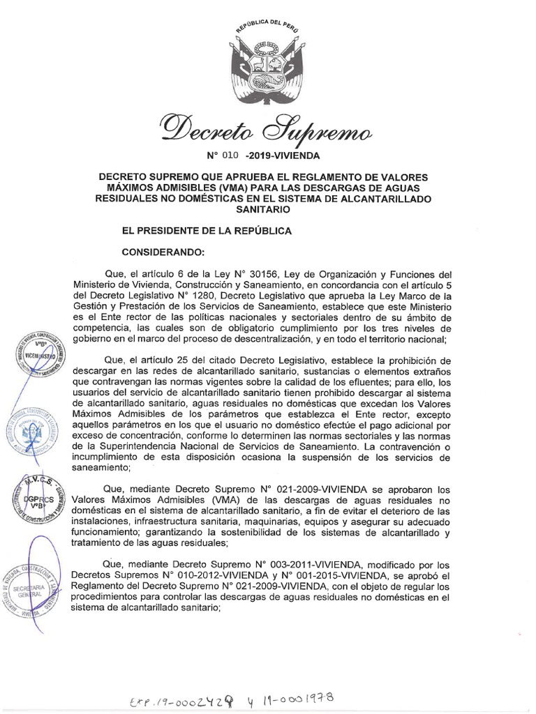 DS - 010 2019 Vivienda | PDF