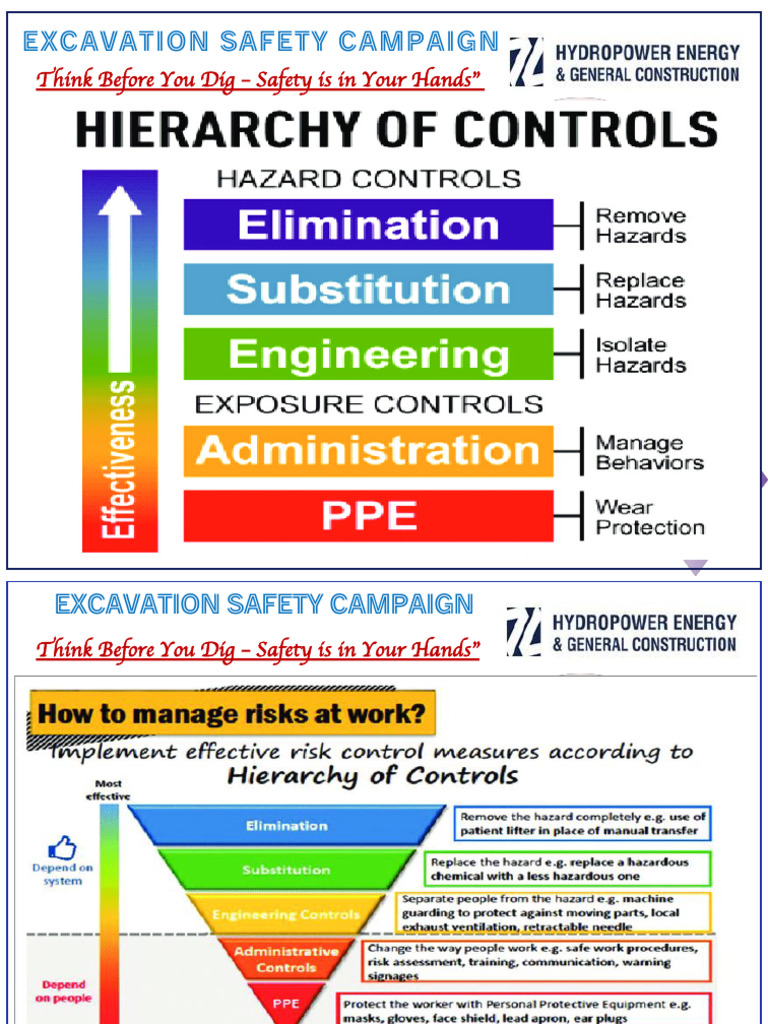 Excavation Safety Guidelines and Controls | PDF | Trench | Safety