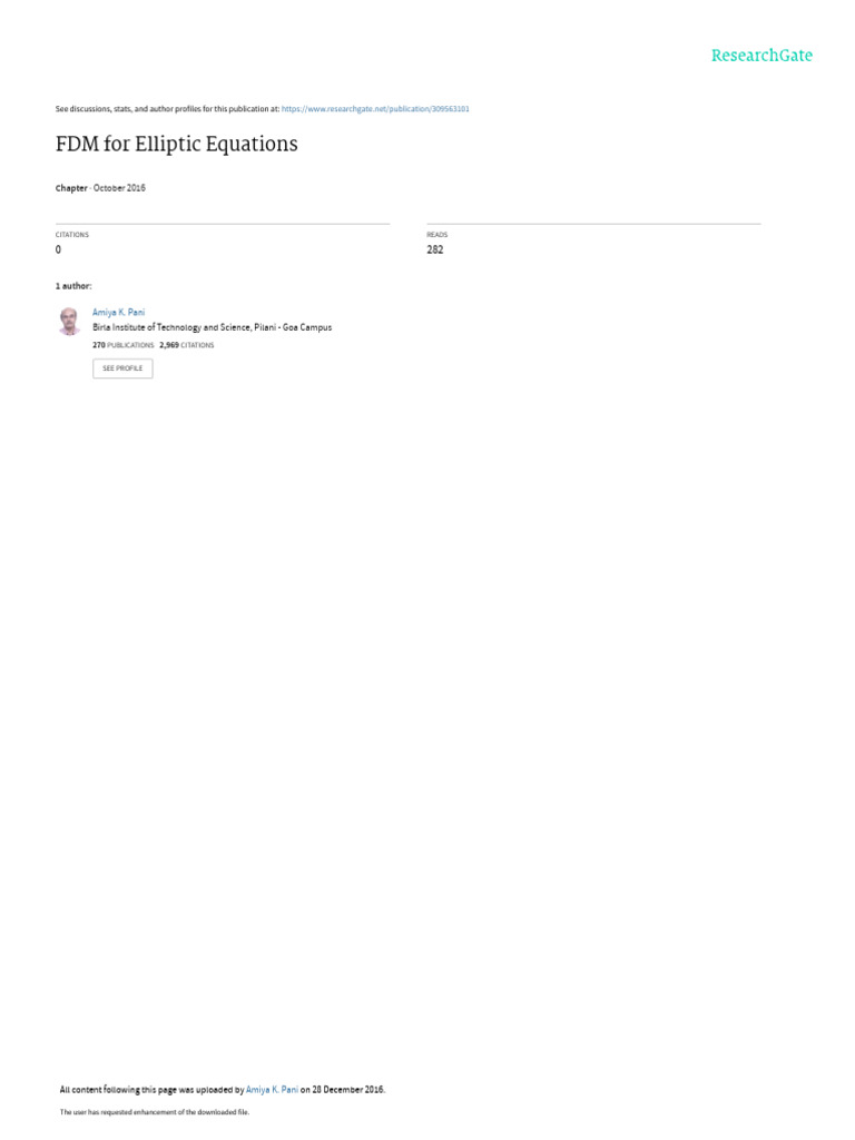 FDM for Elliptic PDEs Explained | PDF | Partial Differential Equation ...