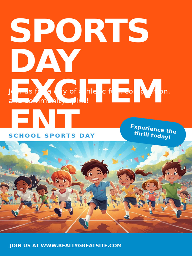 Poster - Sports Day Excitement | PDF