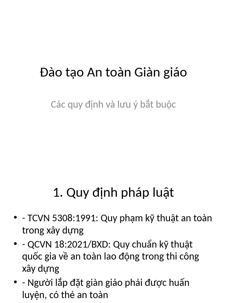 Dao Tao An Toan Gian Giao | PDF