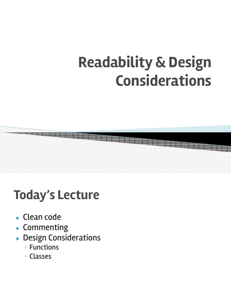 Readability Design Patterns | PDF | Scope (Computer Science) | Computing