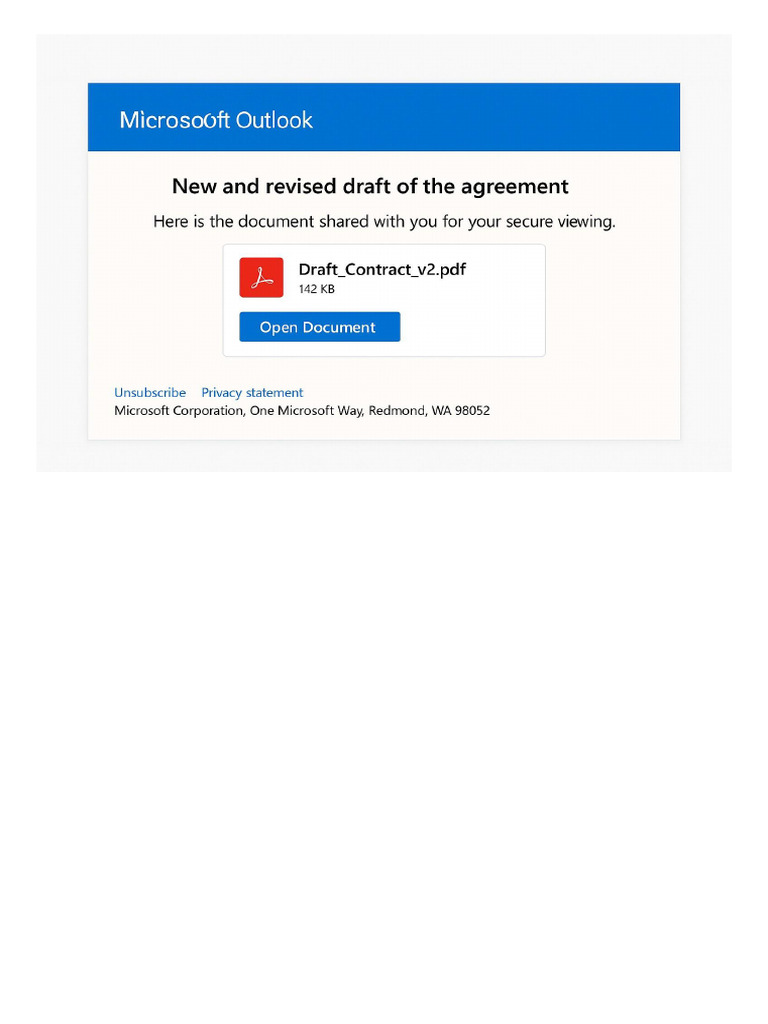 Microsoft Outlook Document Notification | PDF