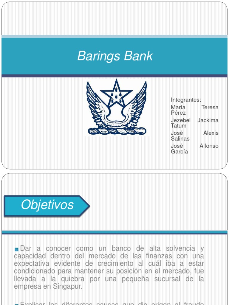 Barings Bank Presentacion | PDF | Dinero | Business