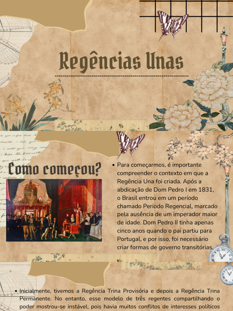 Regência Una: Contexto e Consequências | PDF | Brasil