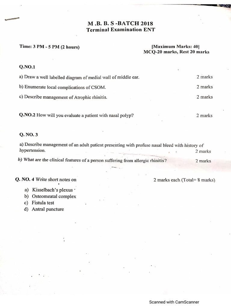 Ent 2 | PDF