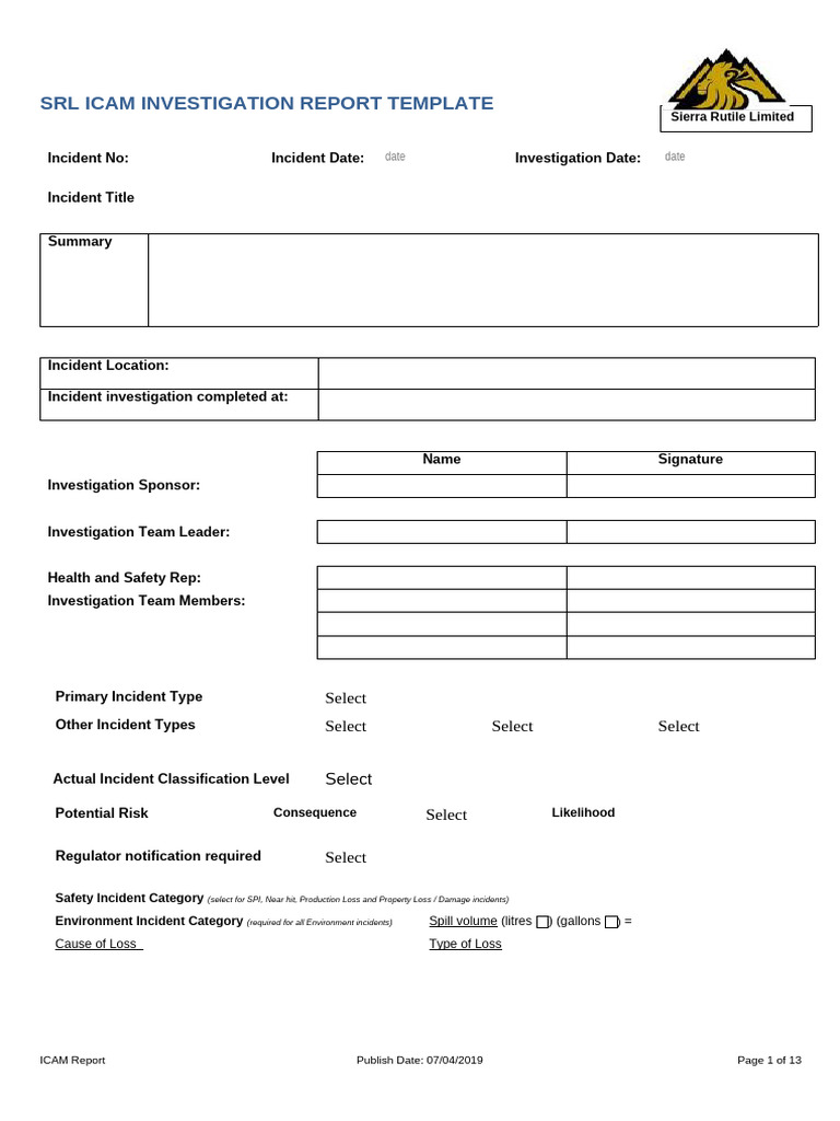 Sierra Rutile Incident Investigation Report | PDF | Truck