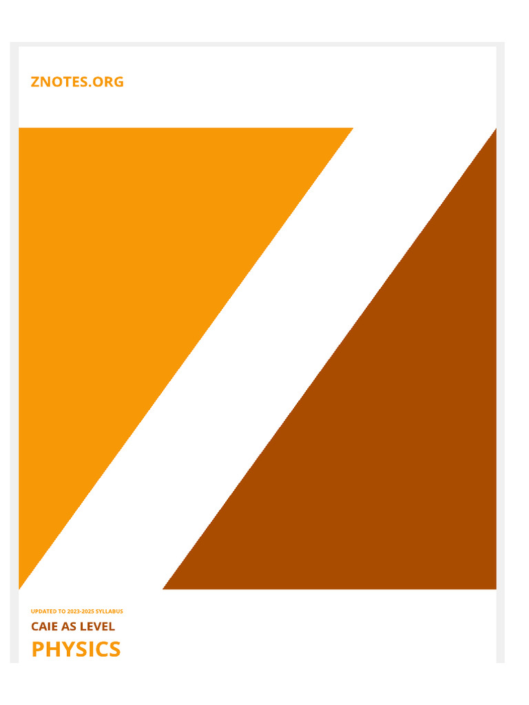 CAIE As Level Physics Theory | PDF