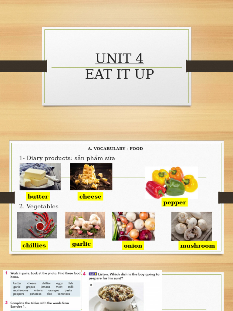 Food Vocabulary and Cooking Methods | PDF