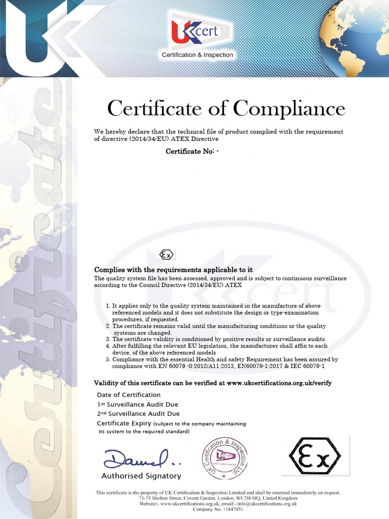 Atex IIC Canned Motor Certificate - 45 KW - New Valid Til 2027-MONIBA ...