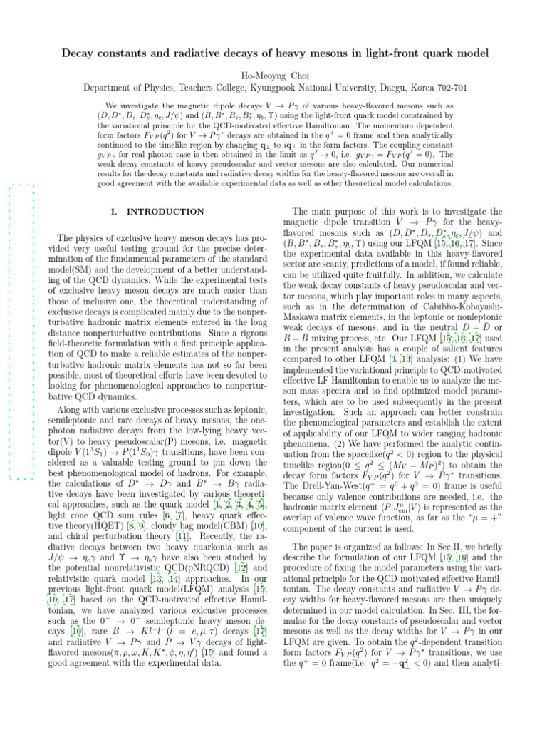 Choi | PDF | Quantum Chromodynamics | Quark