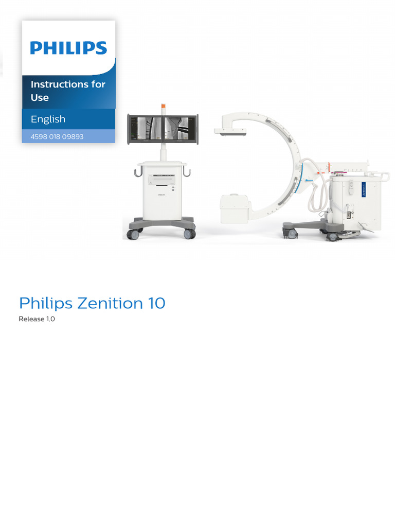 Philips Zenition 10 C-arm Controls Guide | PDF | X Ray | Surgery