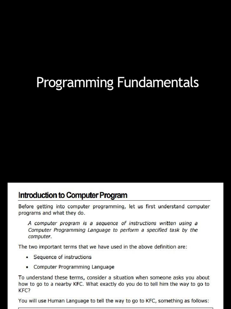 Intro to Computer Programming (3) | PDF