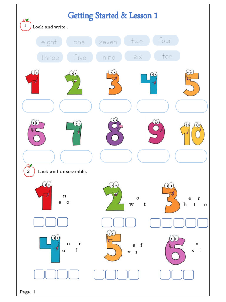 I learn E2 Unit 1 trang 2-7 | PDF