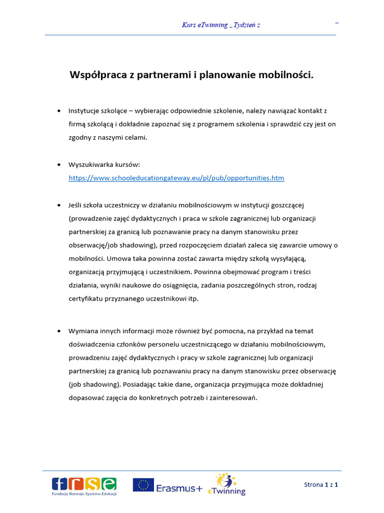 Wspolpraca Z Partnerami | PDF